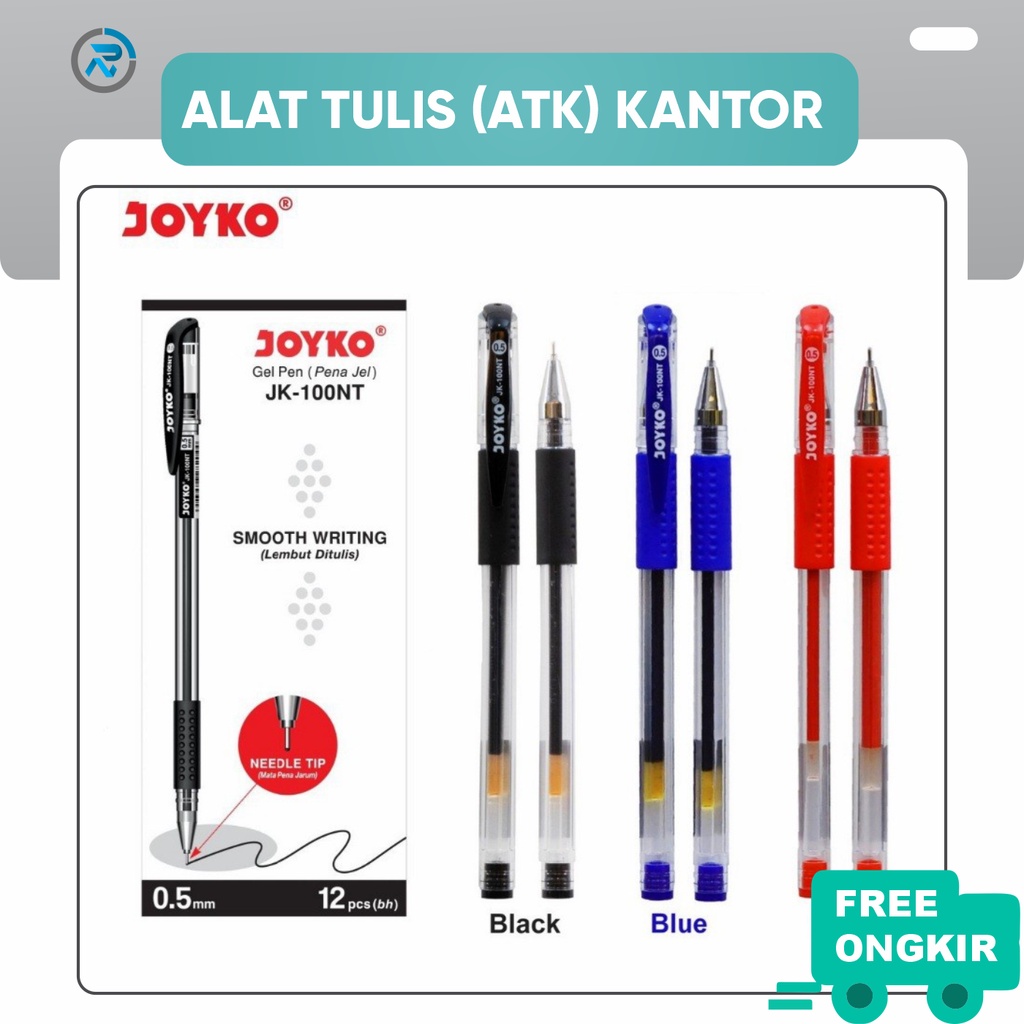 Jual Gel Pen Pulpen Pena Joyko JK-100NT 0.5 mm | Shopee Indonesia
