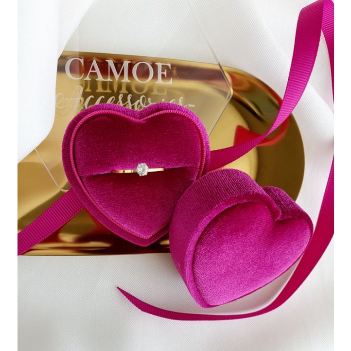 Jual CAMOE - Luxury Wedding Proposal Gift Ring box / Kotak tunangan ...