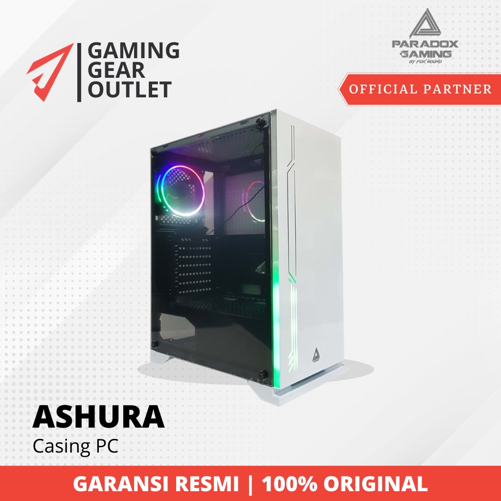 Jual Casing PC Paradox Gaming ASHURA Tempered Glass Gaming Case RGB ...