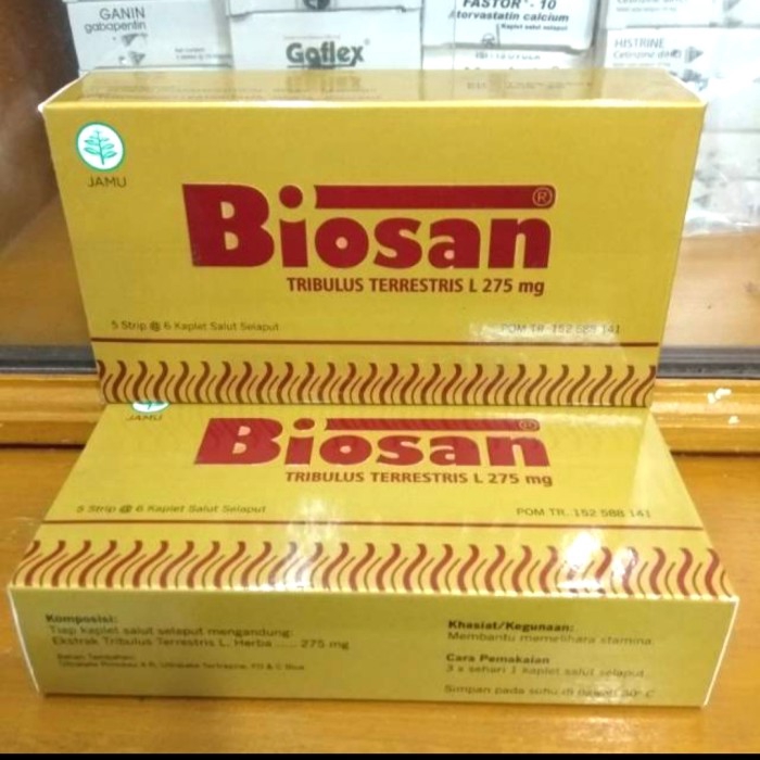 Jual biosan suplemen vitamin pria perbox ( 5 strip x 6 tab ) | Shopee ...