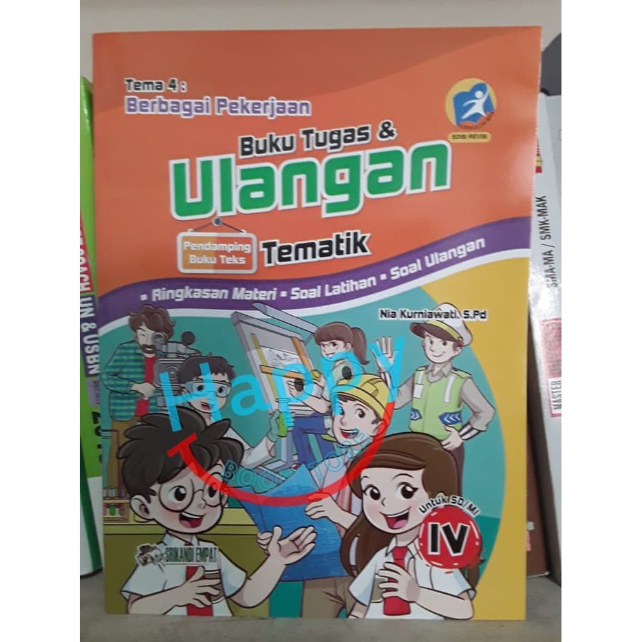 Jual BUKU TUGAS & ULANGAN TEMATIK SD KELAS 4 TEMA 4 BERBAGAI PEKERJAAN | Shopee Indonesia