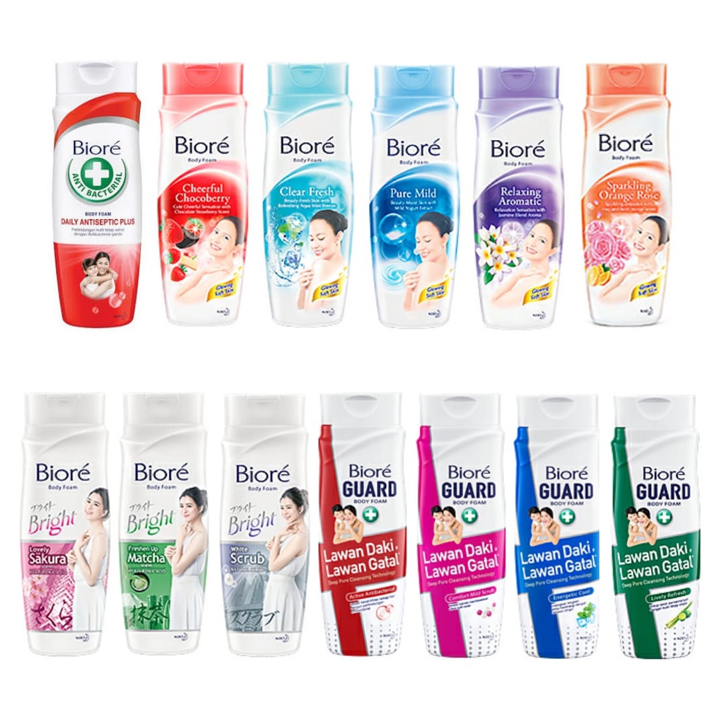 Jual Biore Body Foam 100ml BOTOL All Varian | Shopee Indonesia
