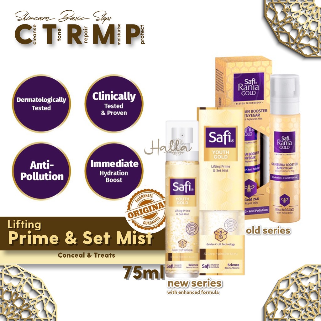 Jual Safi Malaysia | Safi Rania Youth Gold Prime Set Mist 75ml | Shopee ...