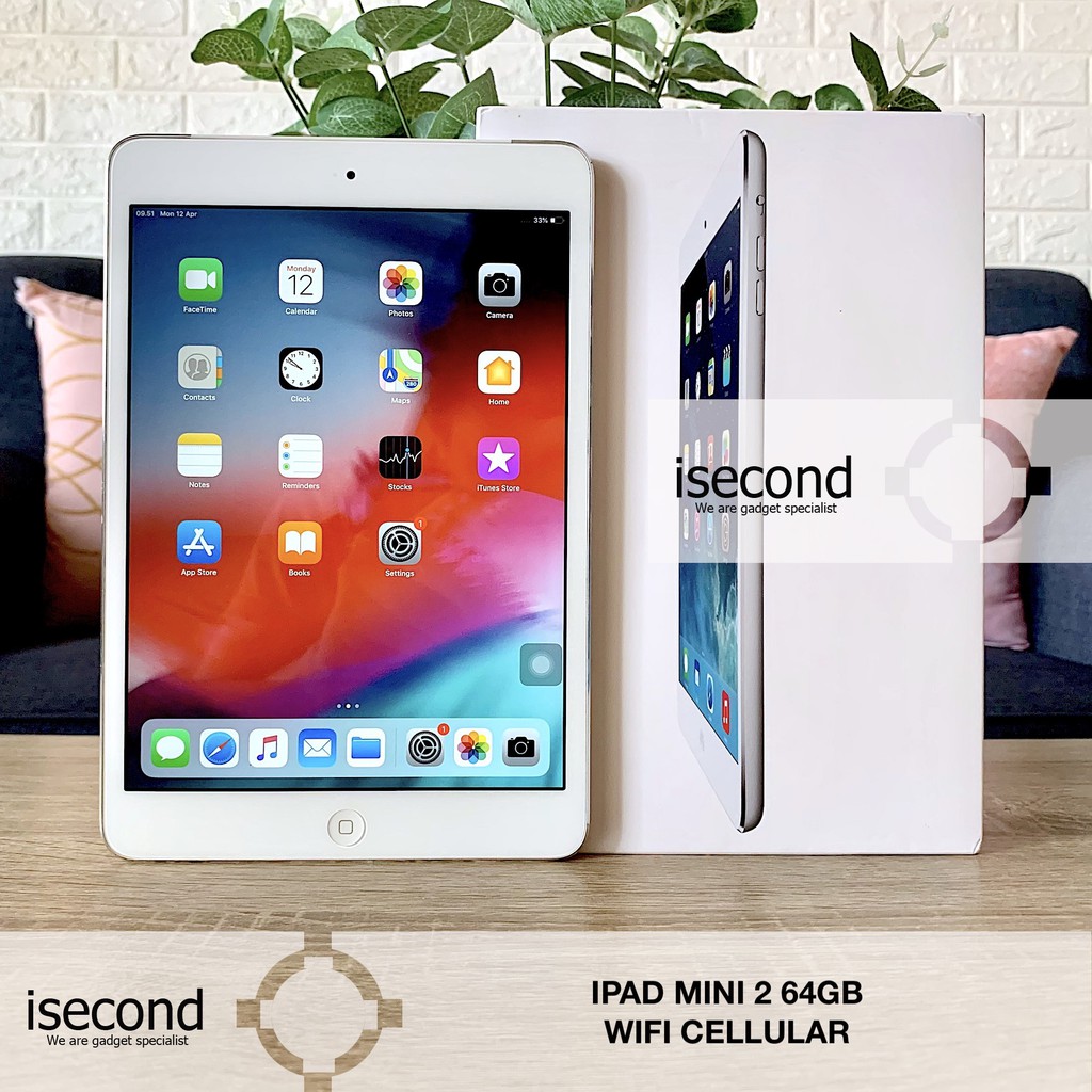 Jual Ipad Mini 2 64GB WIfi Cellular 4G Second Fullset Mulus Apple Mini ...