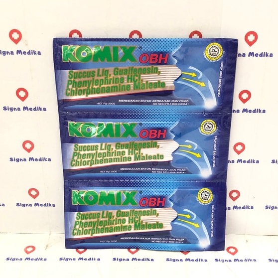 Jual Komix OBH Sachet isi 3 sachet - Obat batuk Pilek | Shopee Indonesia