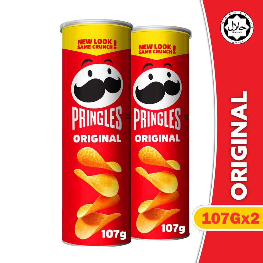 Jual Pringles Chips Original Twin Pack 2 x 107 gr | Shopee Indonesia