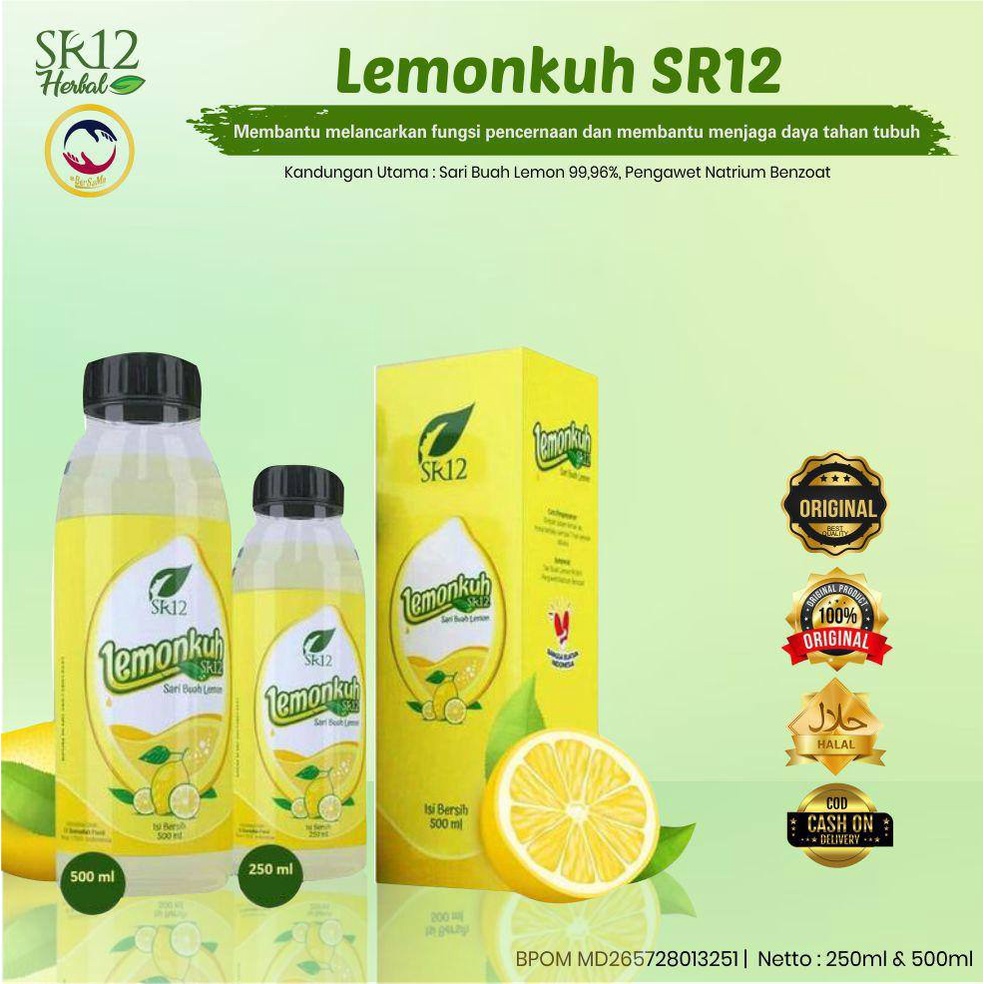 Jual Lemonkuh SR12 Herbal Minuman Sari Lemon Murni Tanpa Pengawet Dapat ...
