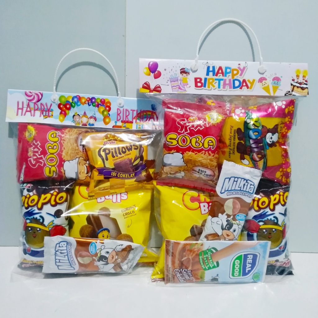 Jual Paket Snack Ulang Tahun Anak Goodie Bag/Parcel Ulang Tahun Anak ...