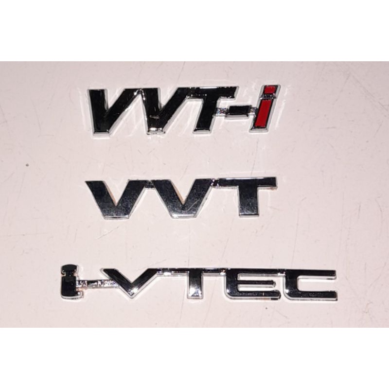 Jual Emblem Logo VVT , Logo VVI , dan Logo IVTEC original chrome ...