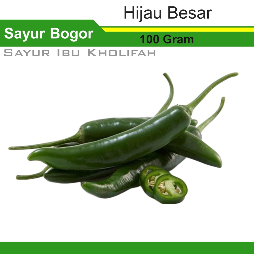 Jual Cabe Hijau Besar 100 Gram Cabai Ijo Pasar Sayur Online Sayuran ...