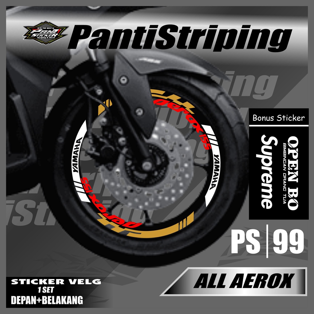 Jual Sticker Velg - Cutting Velg Sticker Cutting Velg Motor AEROX ...