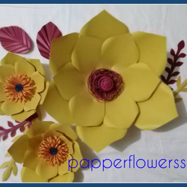 Jual Paper flower / bunga kertas / hiasan dinding | Shopee Indonesia