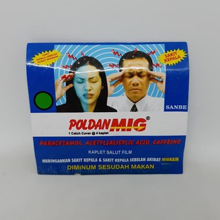 Jual POLDANMIG PER STRIP ISI 4 POLDAN MIG SAKIT KEPALA MIGREN Indonesia ...