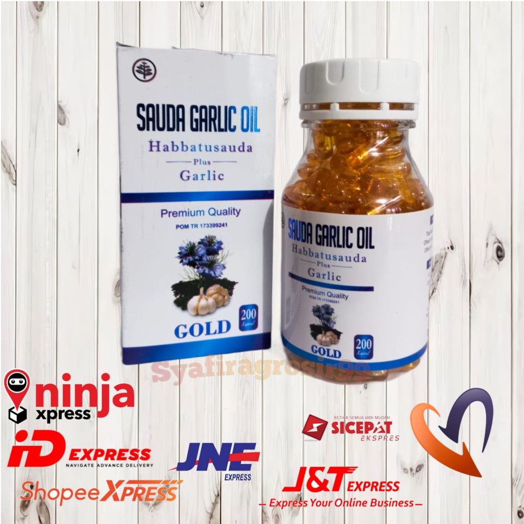 Jual Sauda Garlic Oil Gold Isi 200 Kapsul Habba Garlic | Shopee Indonesia