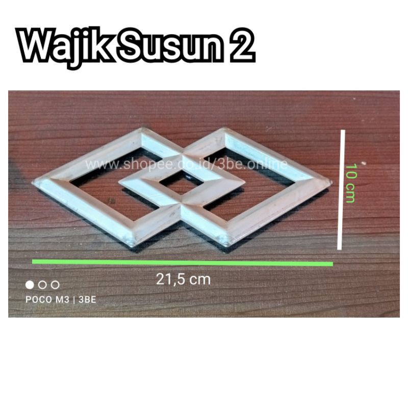 Jual Wajik Susun 2 Tampilan 2 Muka Ornamen Aksesoris Pintu Pagar Besi ...