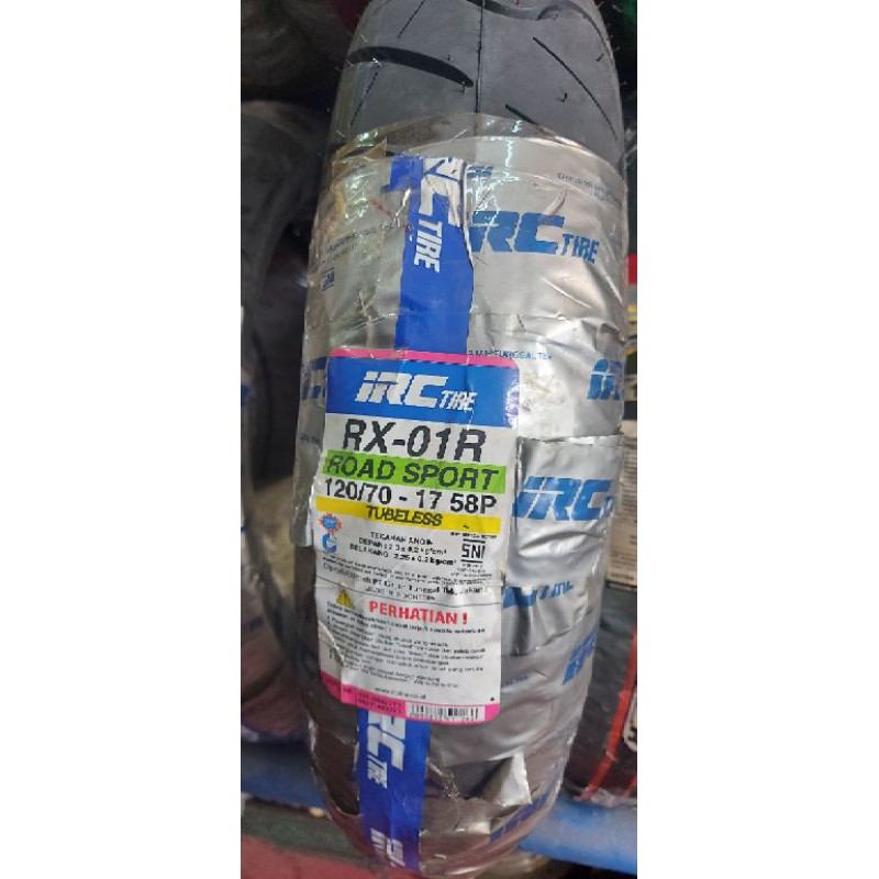 Jual Ban IRC RX01 / RX 01 ukuran 120/70-17 Tubles Vixion NFL, CB150R, CB150, Verza, Supra GTR ...