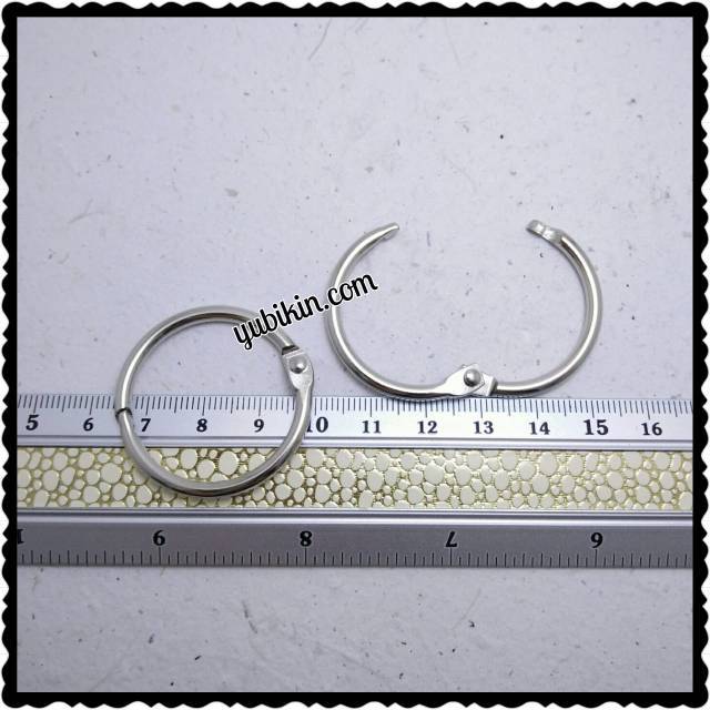 Jual 12 Piece Ring Besi Bisa Dibuka 3cm - 3,5m Silver Ring Binder ...