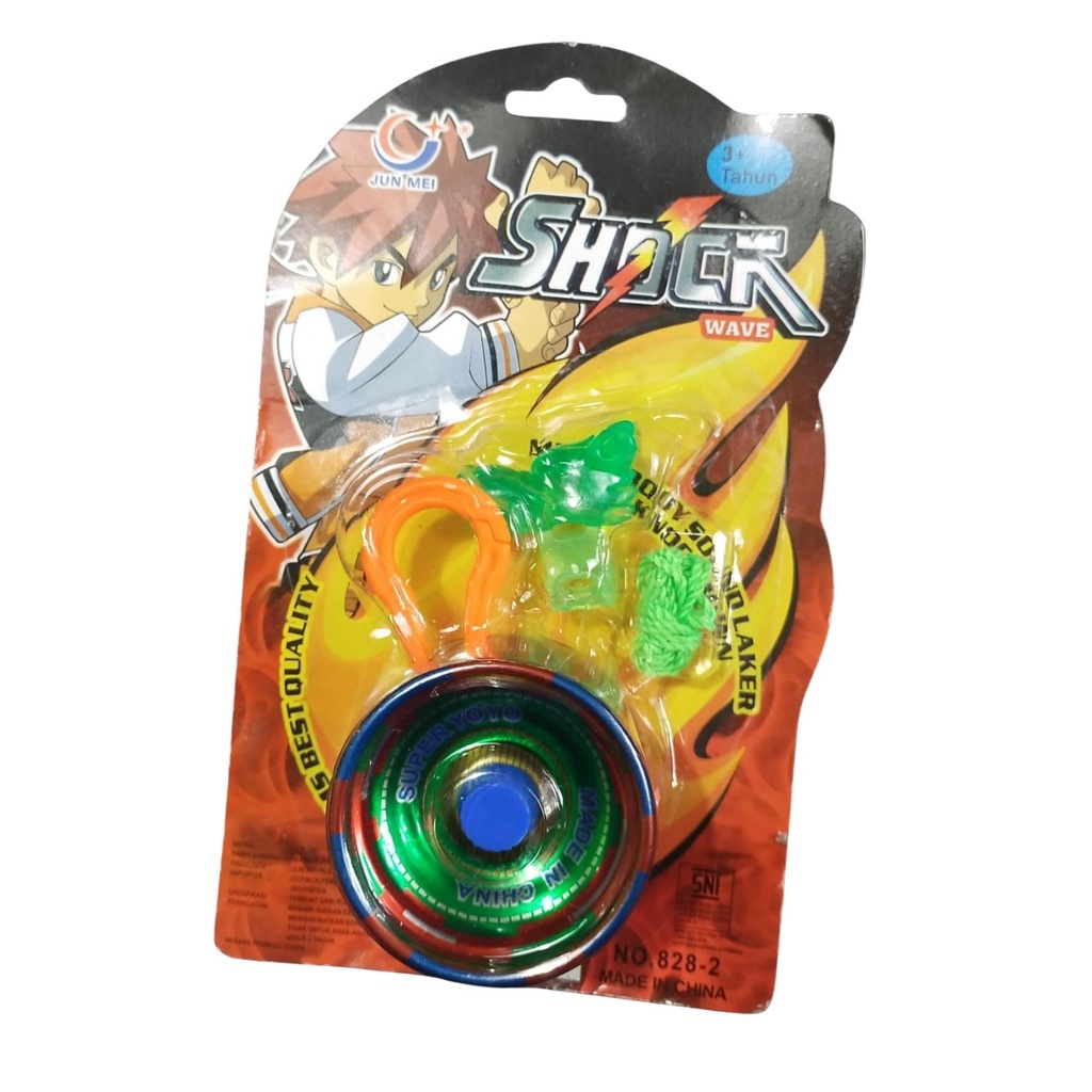 Jual Yoyo Mainan Anak Shock Wave Body Sound Laker Knock Down Metal ...