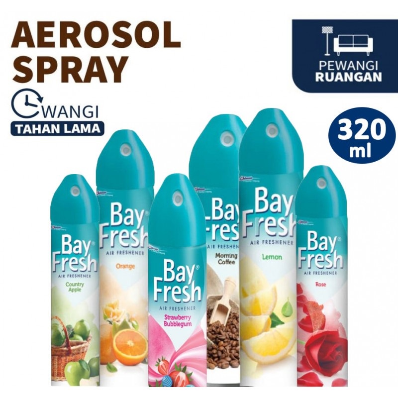 Jual Bayfresh Aerosol Spray 320 ml All Varian - Bay Fresh 320 ml | Shopee Indonesia