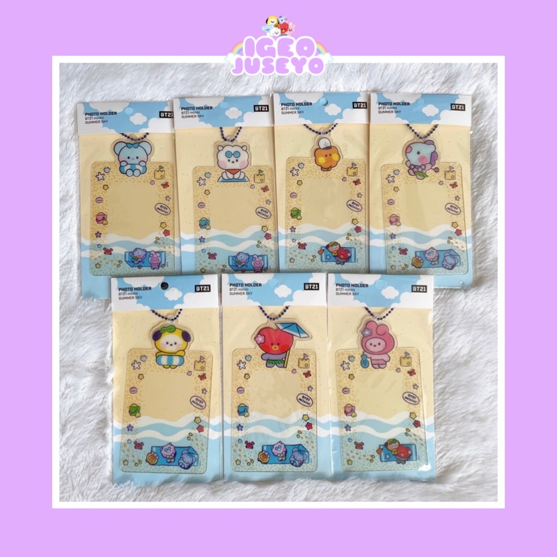 Jual [READY] BT21 Minini Photo Holder Summer Sky | Shopee Indonesia