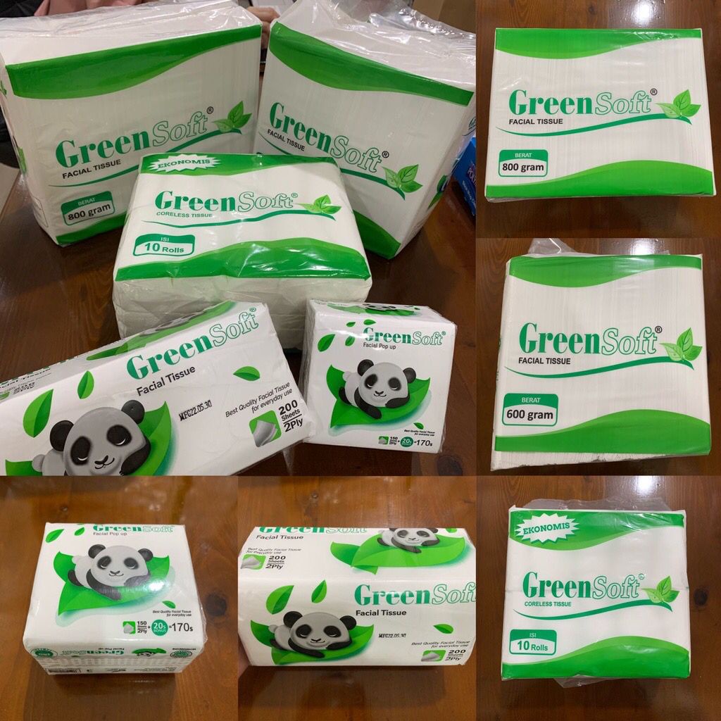 Jual TISU KERING /TISSUE GREEN SOFT BERBAGAI MACAM VARIASI SUPER HALUS DAN LEMBUT MURAH | Shopee ...