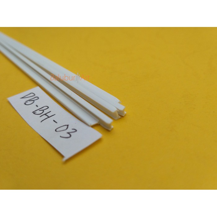 Jual MAKET BATANG PVC / DIORAMA ABS BAR (ROD) 50CM-BATANG 2,0 X 2,5 MM ...