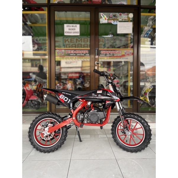 Jual Mini Trail Cross New Ranger 50cc Matic 2Tak Double Knalpot 2022 ...
