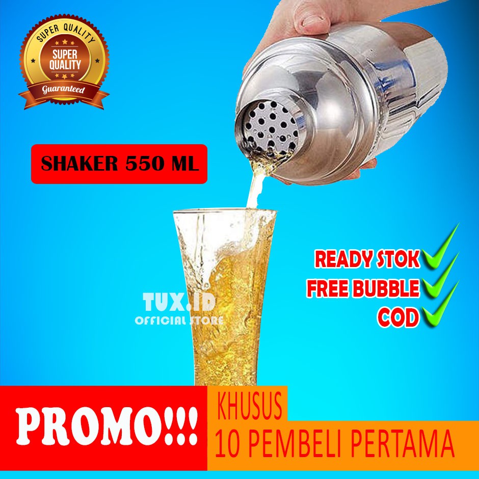 Jual SHAKER Cocktail Shaker 550ml Stainless Alat Barista Pengocok ...