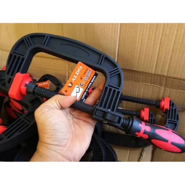 Jual Catok Kayu 4"/ Quick Clamp Release/ Catok C Kayu Quick Clamping ...