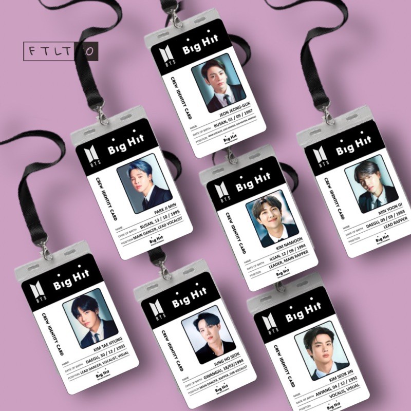 Jual ID CARD / BLACK CARD BTS BISA CUSTOM | Shopee Indonesia