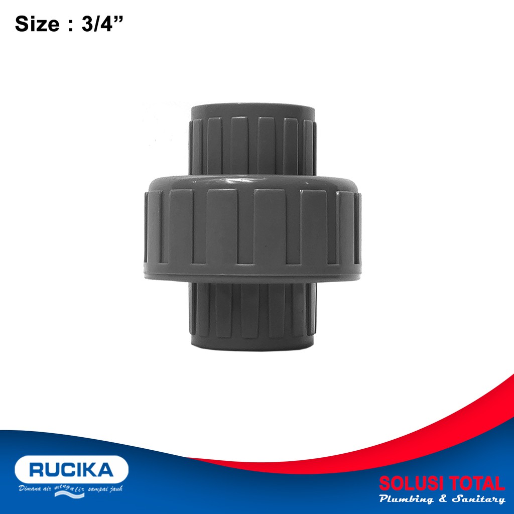 Jual Water Mur Moor Polos 3/4" Union Socket AW 3/4 Inch PVC Rucika ...