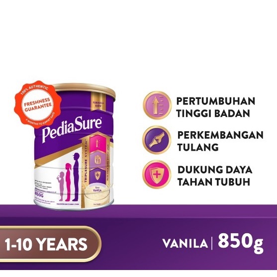 Jual Pediasure Vanila 850 Gr Kaleng Singapore Vanilla 400 | Shopee ...