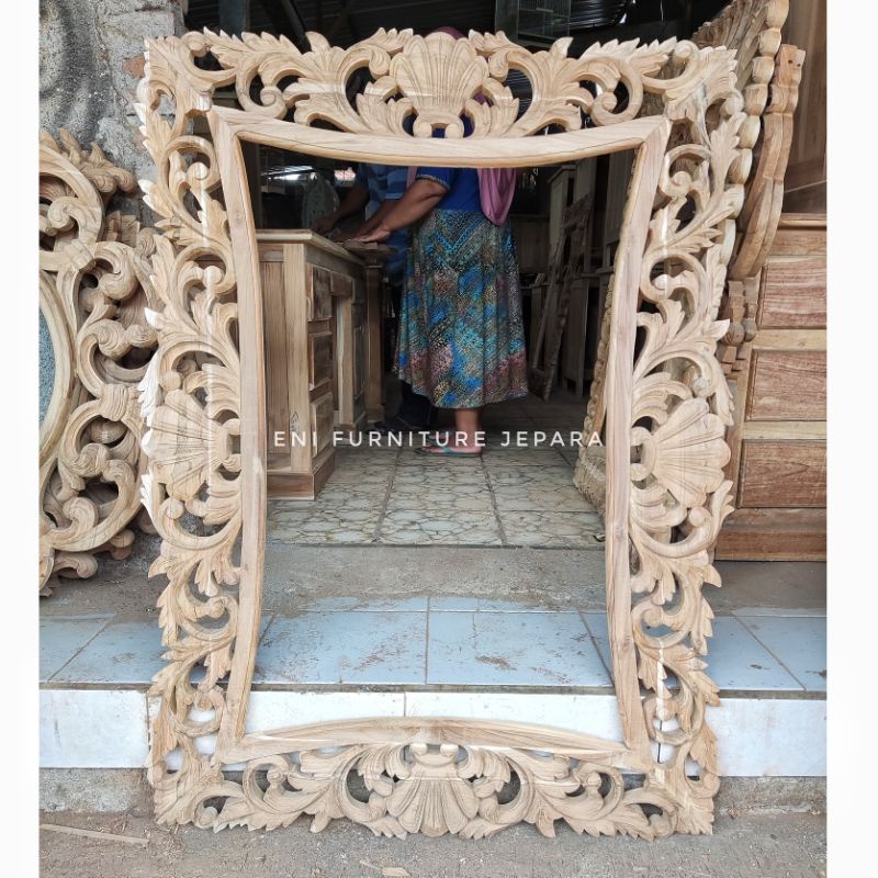 Jual Figura Ukir Jati - Frame Cermin Ukir Jati - Figura Cermin Harga ...