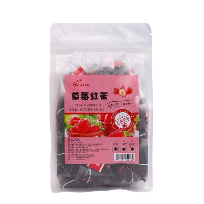 Jual Cao Mei Hong Cha Teh Merah Strawberry Tea Stroberi Teh stroberi ...