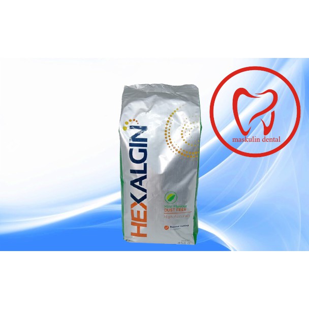 Jual Alginate Hexalgin Normal Set Mint Flavour Dust Free Hexa Dental ...