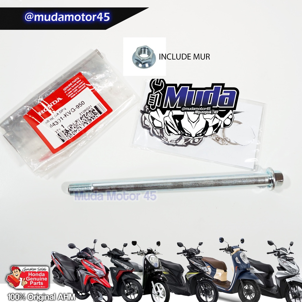 Jual AS RODA DEPAN MATIC HONDA 44301-KVG-950 BEAT SCOOPY SPACY VARIO ...