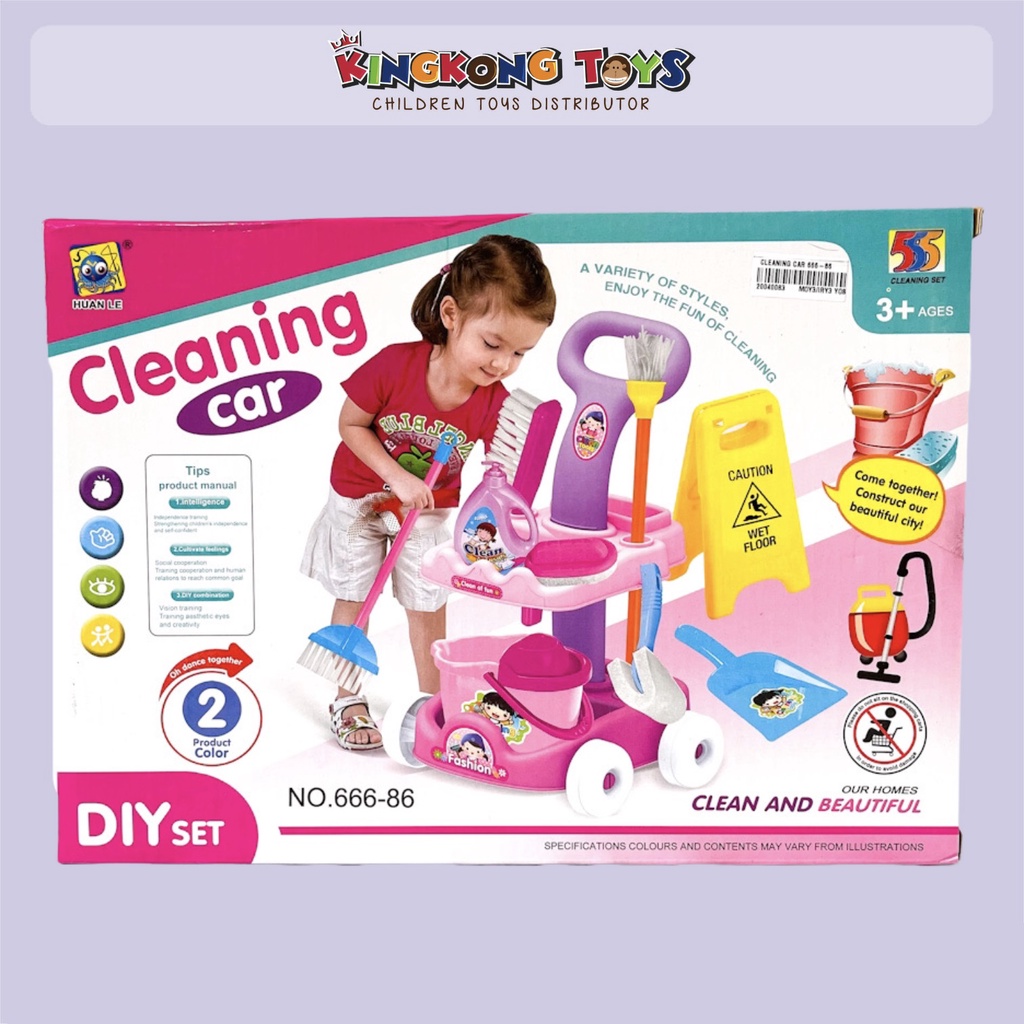 Jual MAINAN CLEANING CAR ALAT KEBERSIHAN ANAK / MAINAN TROLLEY ALAT ...