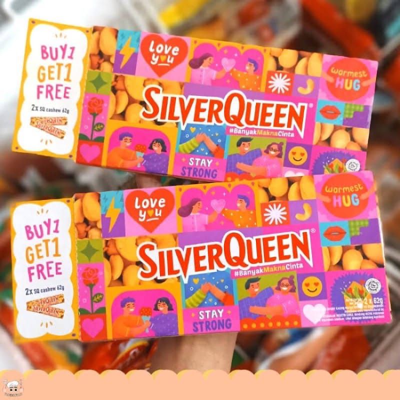 Jual SILVERQUEEN EDISI VALENTINE 2X62 gram | Shopee Indonesia