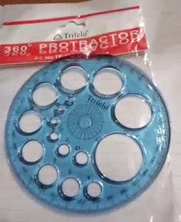 Jual Busur Lingkaran 360 Derajat Busur Plastik Busur Mistar Trifelo ...