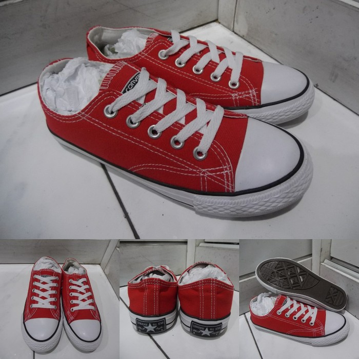 Jual Sepatu Kets Anak Converse Allstar Chucktaylor Classics Low Red ...