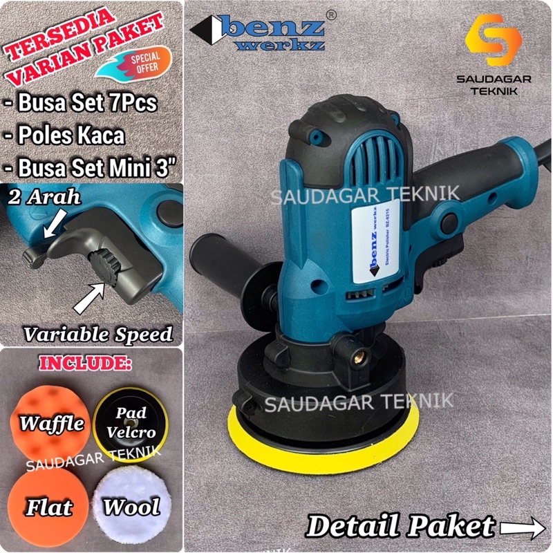 Jual Mesin Poles Mobil 5 inch 5inch Benz Alat Poles Mobil Motor Lantai Polisher 5" Benz | Shopee ...