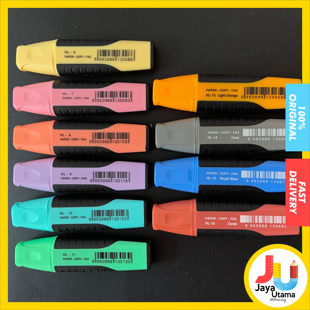 Joyko Highlighter Penanda Berwarna (Hl 6-16) | Shopee Indonesia