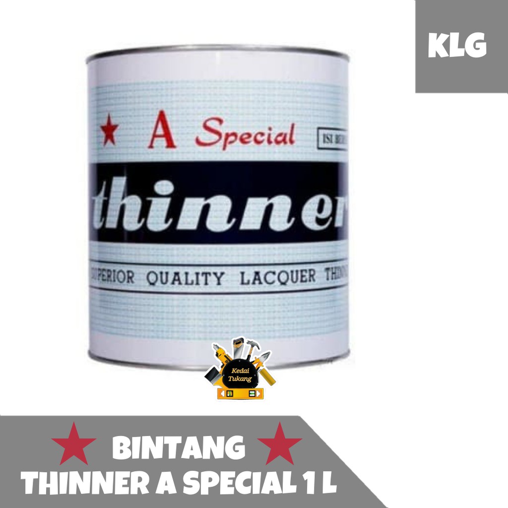 Jual KEDAI TUKANG - BINTANG Thinner A Special 1L Paragon / Tiner Pengencer Campuran Cat 1 liter ...