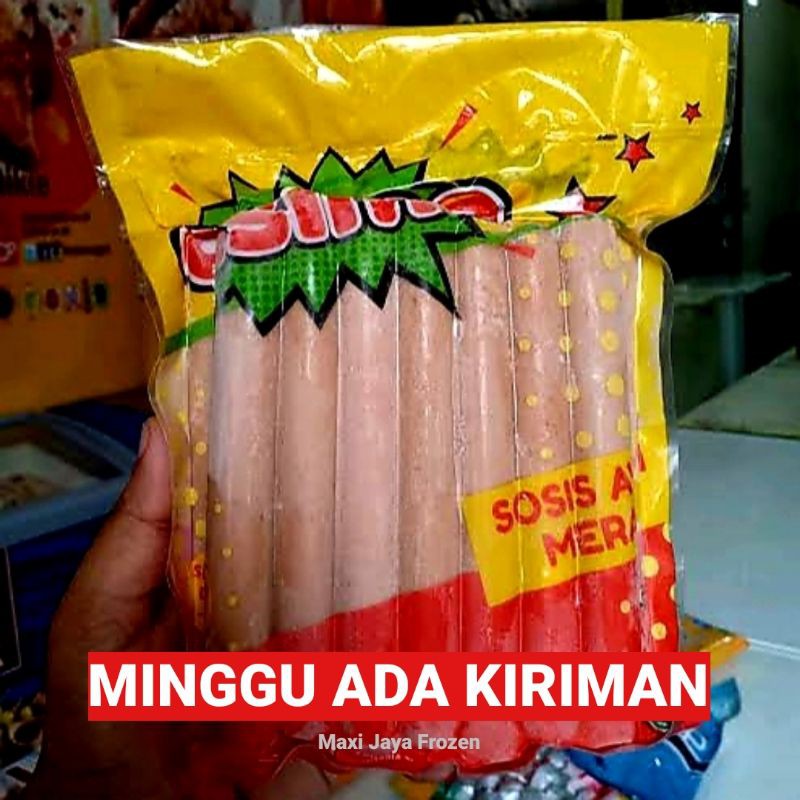 Jual Sosis Ayam Asimo 500 Gr isi 15 Pcs Long Halal Murah Enak | Shopee ...