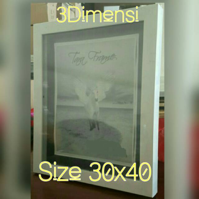 Jual Frame 3 Dimensi Scrapbook ukuran 30x40 | Shopee Indonesia