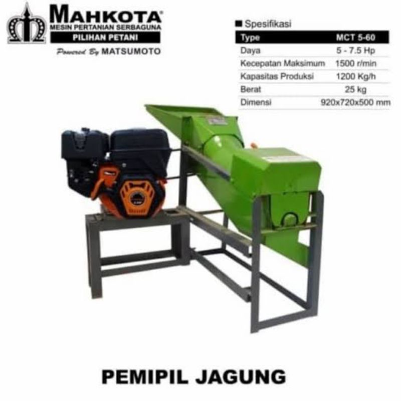 Jual Mesin Pemipil Jagung MCT-5-60 MCT560 Siap Pakai Engine Penggerak | Shopee Indonesia