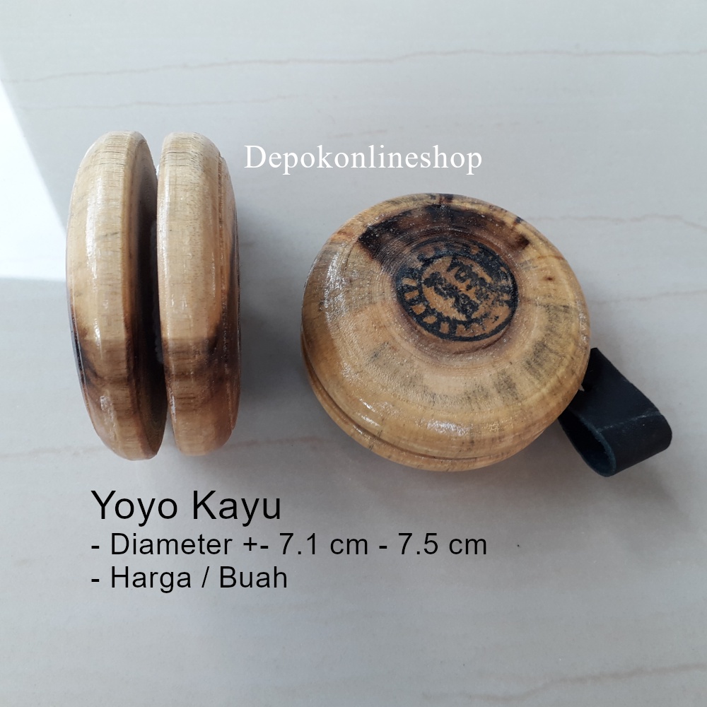 Jual Yoyo Kayu Mainan Jaman Jadul Tahun 90an Anak Laki Cowok Permainan ...