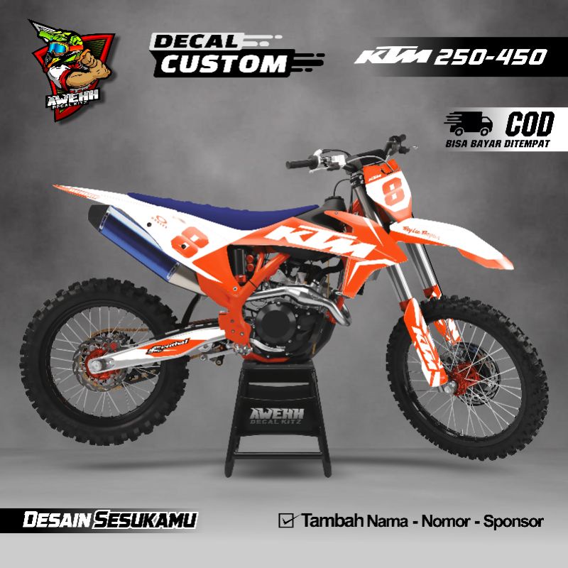 Jual DECAL KTM 250 2017 CUSTOM DESAIN FULL BODY Indonesia|Shopee Indonesia