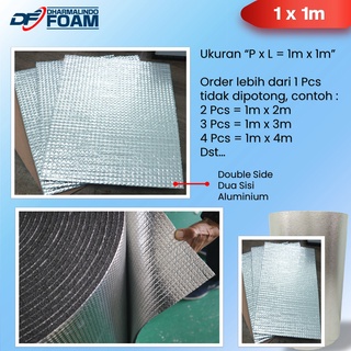 Jual Busa Peredam Panas Atap Aluminium Foil Double Side Ukuran 1m x 1m ...