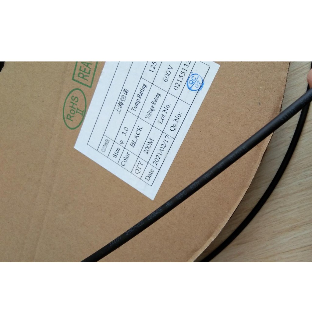 Jual Selang Bakar 3 mm heatsrink tube Isolasi Bakar Selongsong 3mm per ...